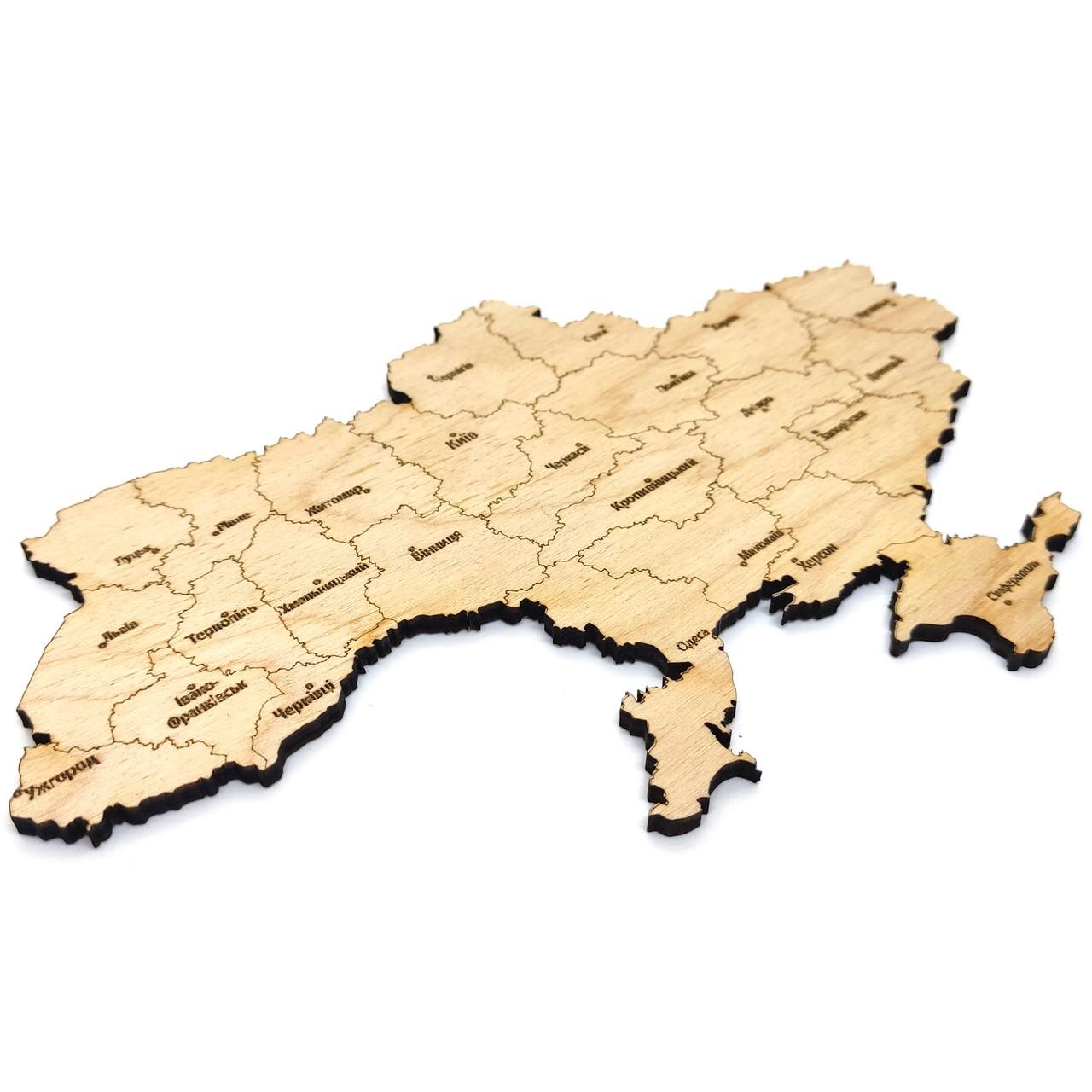 ᐉ Панно з дерева карта України заготовка з гравіюванням 40х27 см 1858803482 • Краща ціна в