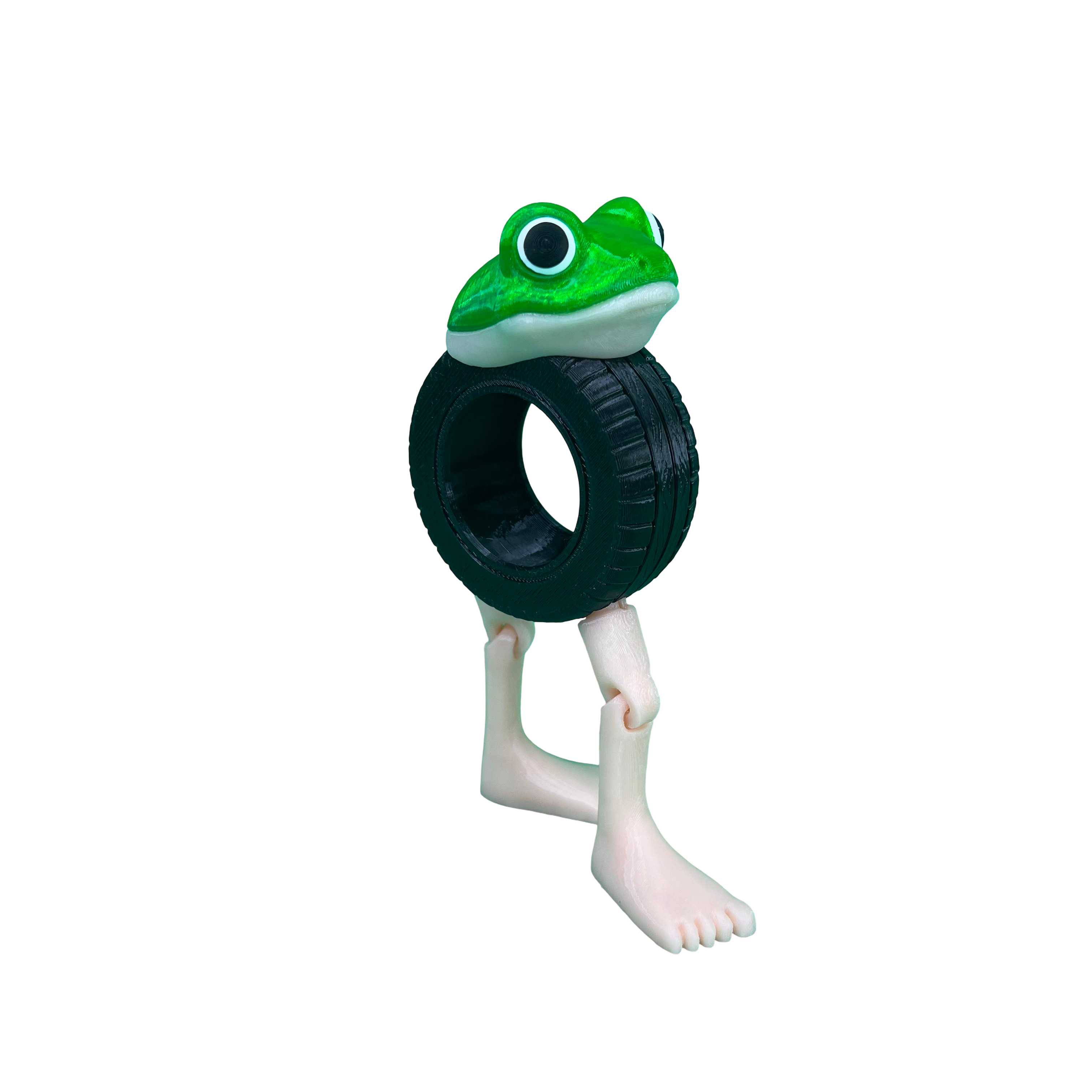 ᐉ Игрушка Boneca Ambalabu Жаба-колесо из серии Italian Brainrot 14 см ...