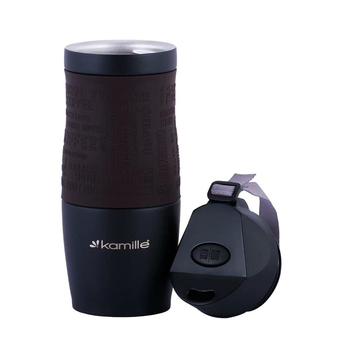 ᐉ Термокухоль Kamille KM-2052A-BN 380 мл Коричневий (13729357) • Краща ціна в Києві, Україні ...