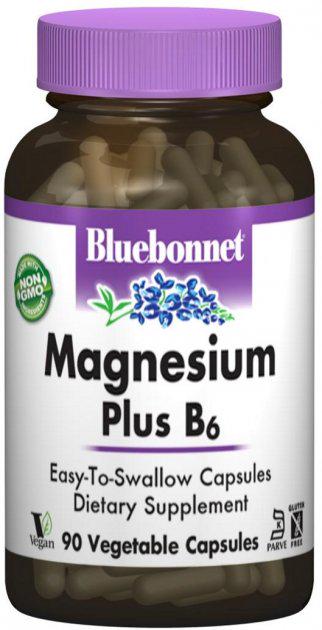 ᐉ Магний и витамин B6 Bluebonnet Nutrition 90 капсул (BLB-00735)