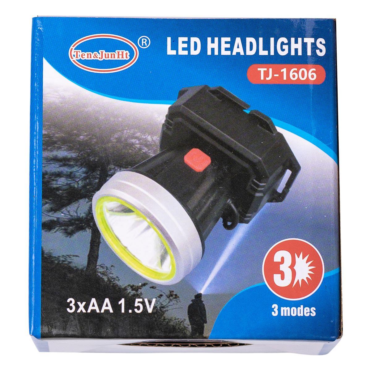ᐉ Ліхтар налобний акумуляторний 8х8х5,5 см 5 В 3 режими роботи LED (HP ...