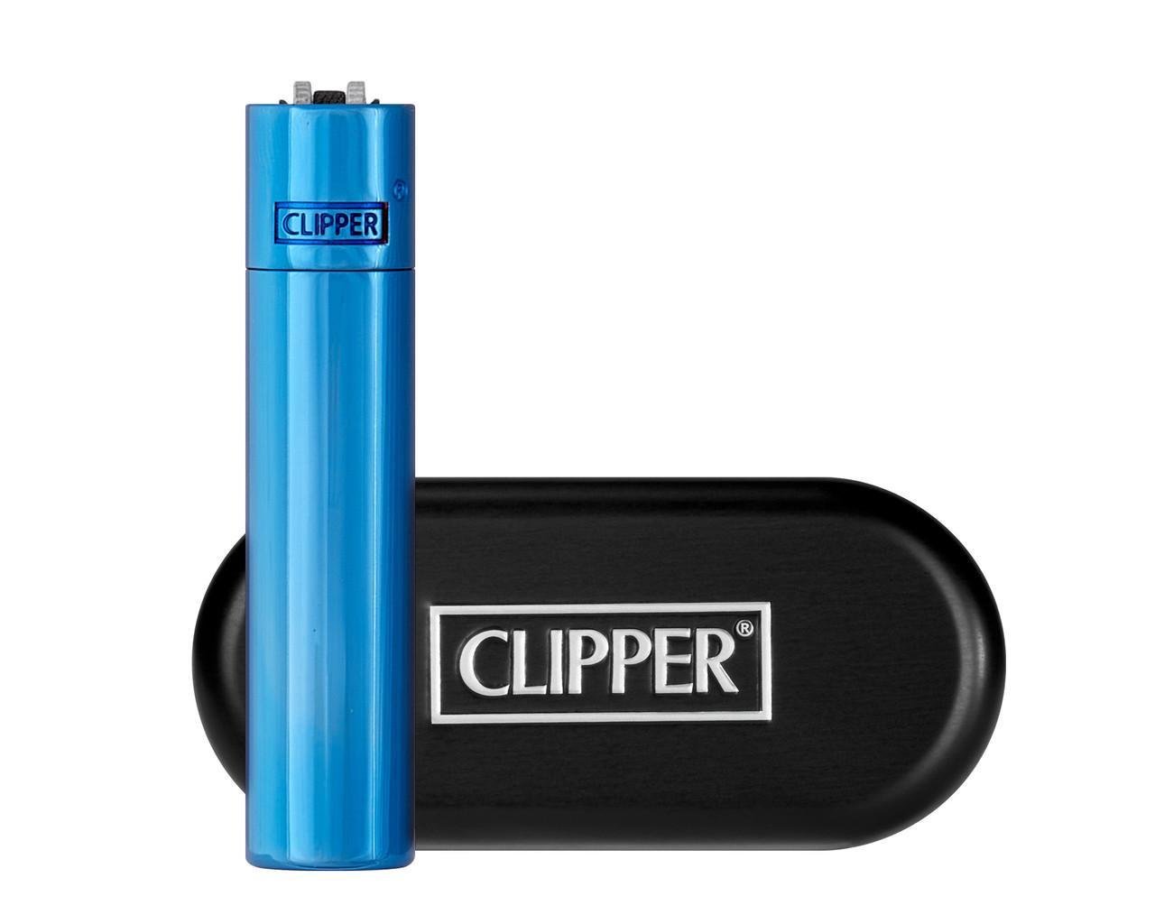 ᐉ Зажигалка глянцевая Clipper metal Deep Blue • Купить в Киеве, Украине ...