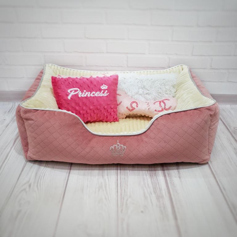 ᐉ Лежанка для собак Amore Mio Cane Брідж Princess до 8 кг 70х50х23 см Db 0056 • Краща ціна в