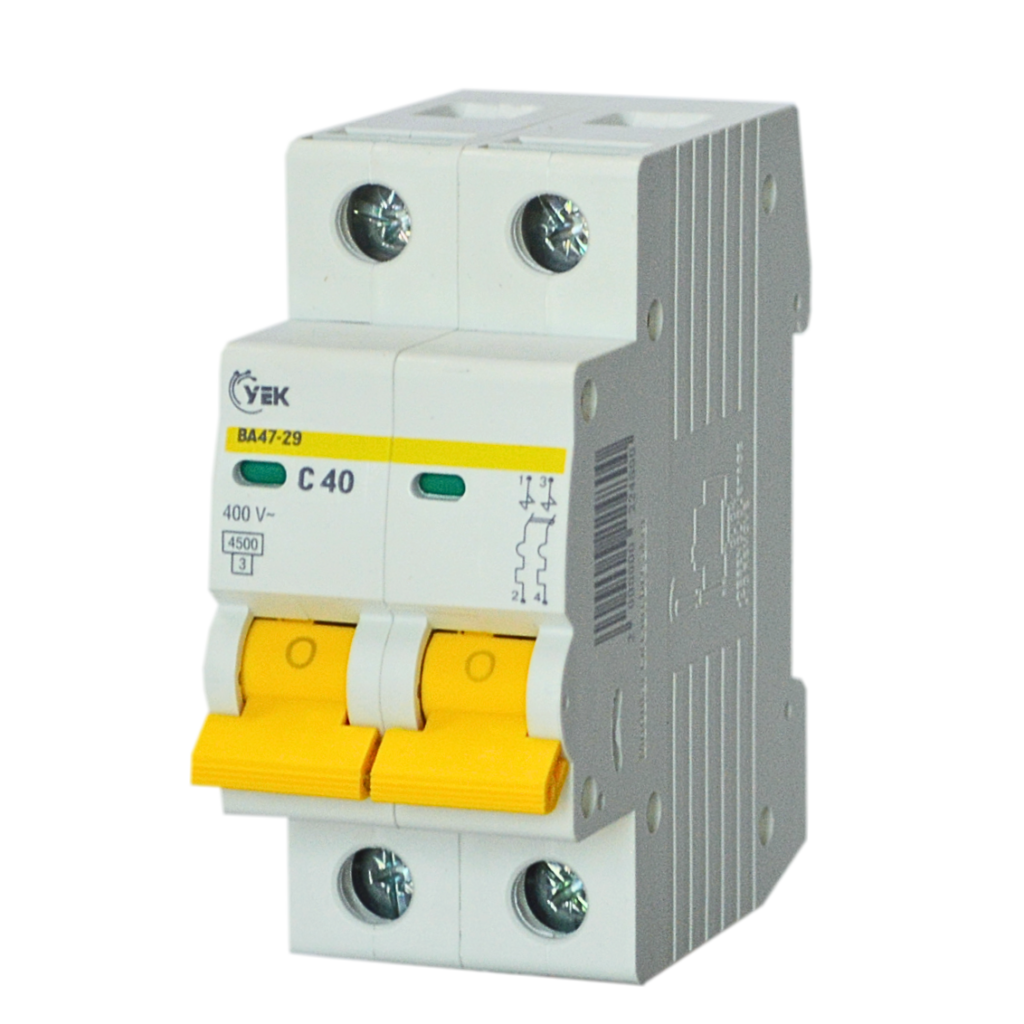 ᐉ Выключатель автоматический УЕК ВА47-29 2P 40A 4,5кА C (MVA20-2-040-C-U) • Купить в Киеве ...