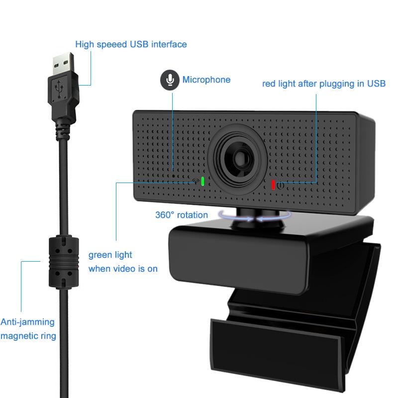 ᐉ Веб-камера WebCam C60 Full HD 1080p з автофокусом та вбудованим ...