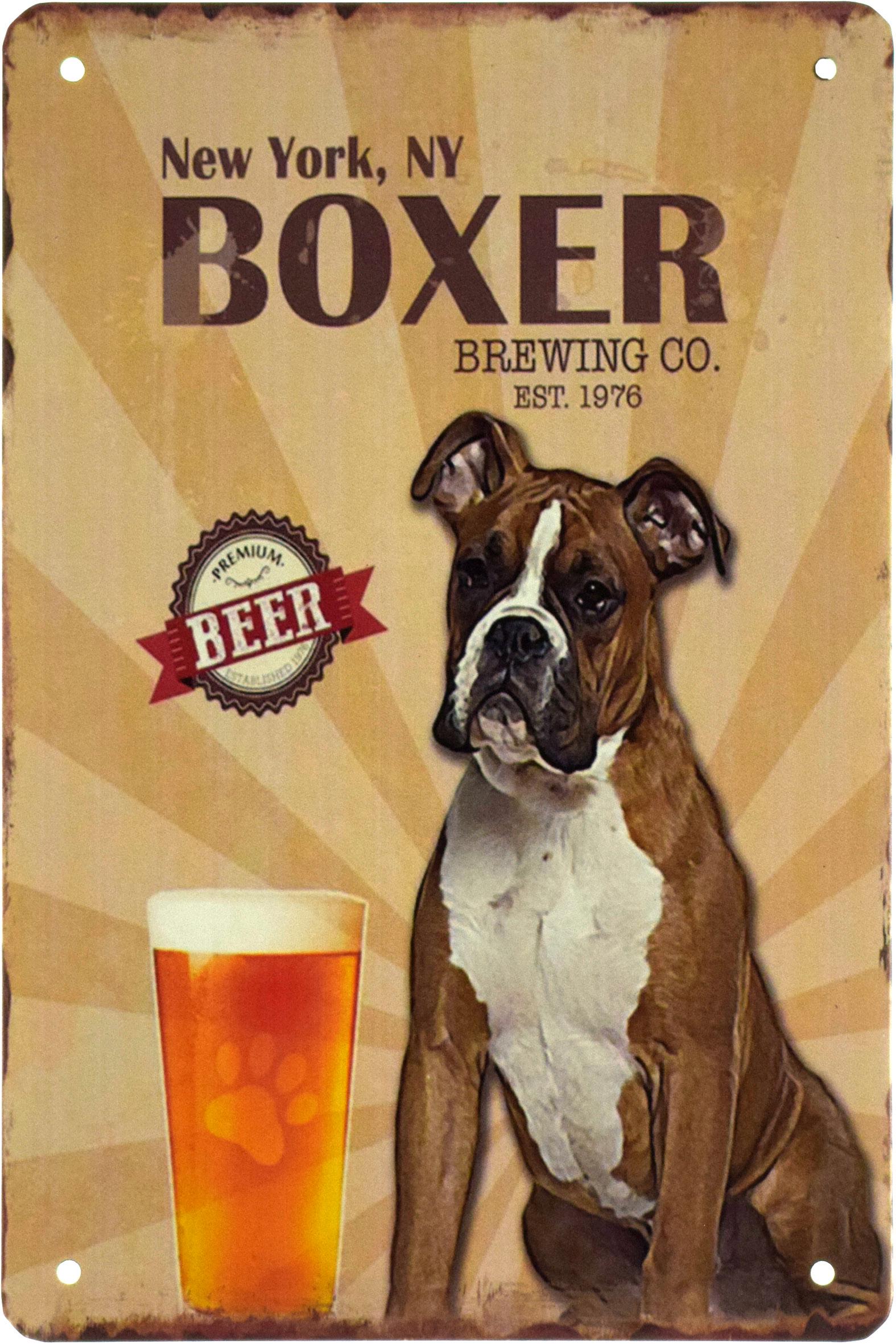 ᐉ Металева табличка Пиво/Premium Beer Boxer 20x30 см • Краща ціна в ...