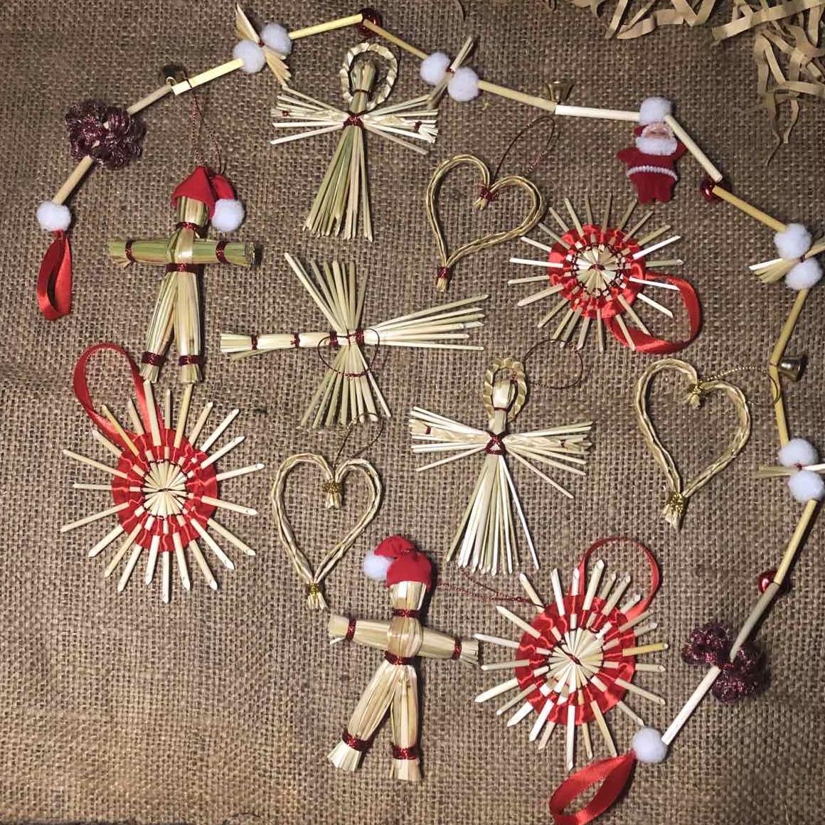 ᐉ Іграшка ялинкова Ангел солома ручна робота 11 см 1860448056 • Краща ціна в Києві Україні