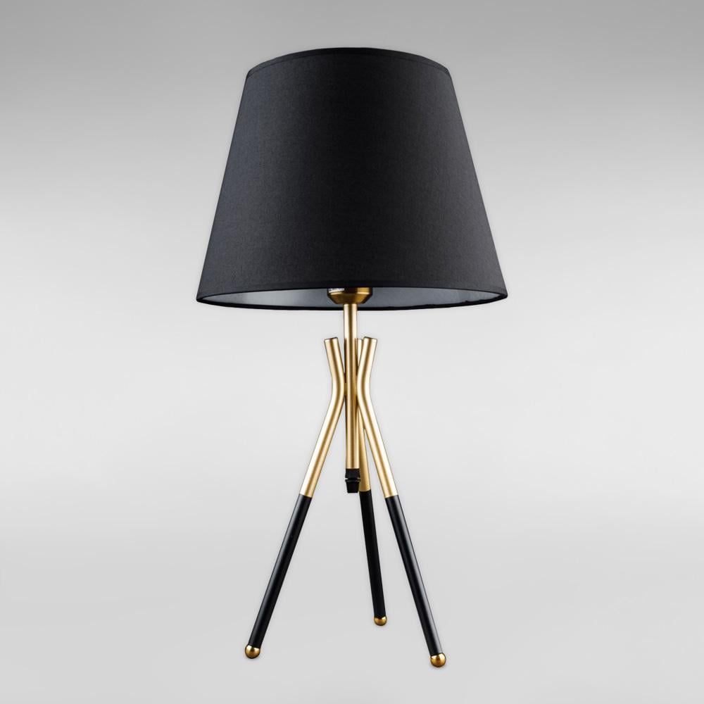 ᐉ Лампа настільна з абажуром Light House Dl 18968 1t Чорний Латунь • Краща ціна в Києві Україні