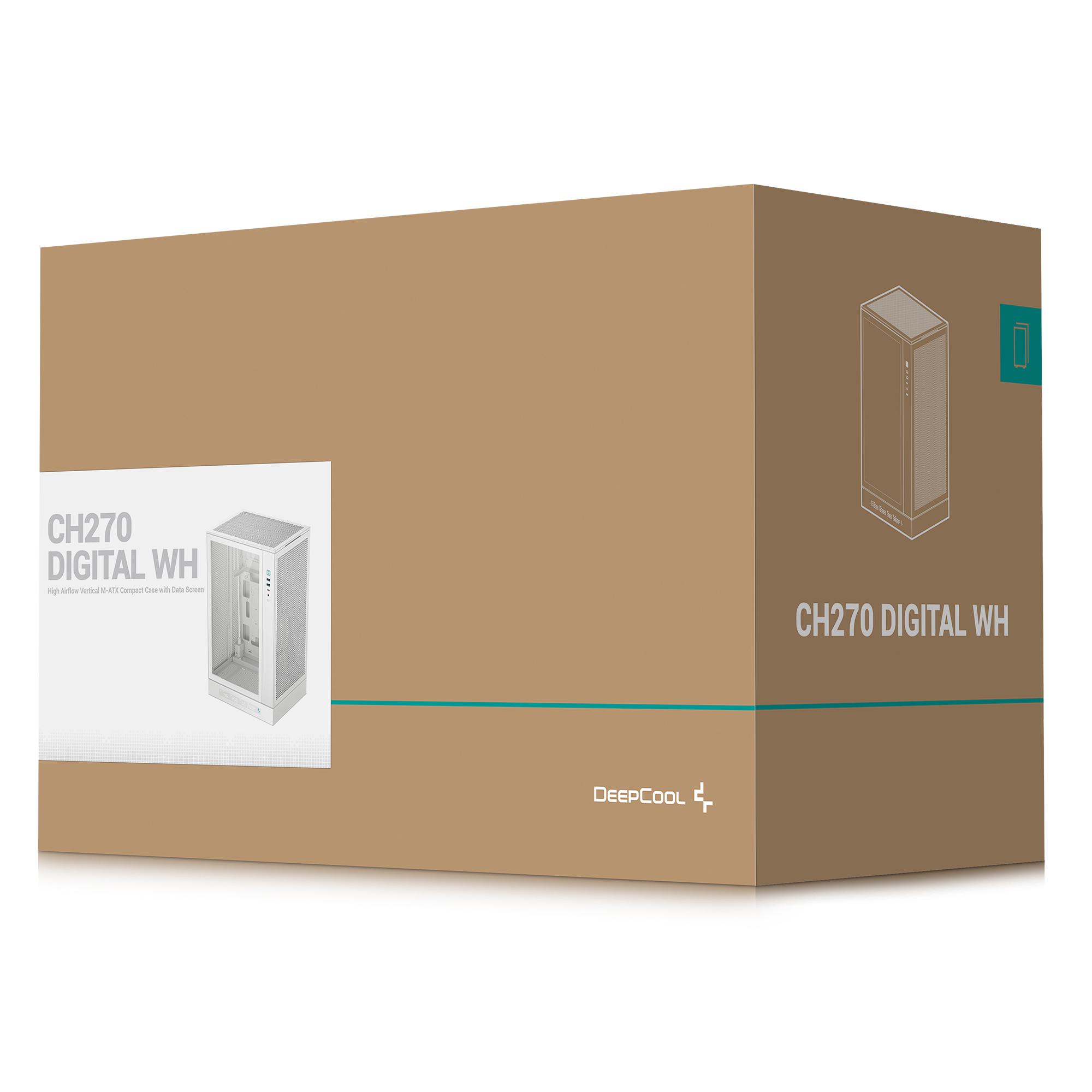 ᐉ Компьютерный корпус Deepcool CH270 Digital PSU White (R-CH270-WHNDM0 ...