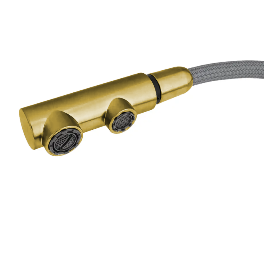 ᐉ Смеситель для кухни 4 в 1 Nett FWG-33 двухрычажный, золотой (NET-034220) • Купить в Киеве ...