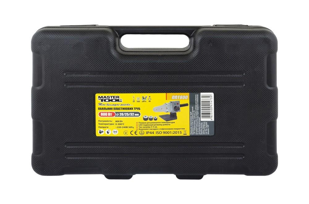 ᐉ Паяльник для пластиковых труб MasterTool GM 20-32 мм 800 Вт/220 V/50 Hz 0-300°С IP44 LED ...