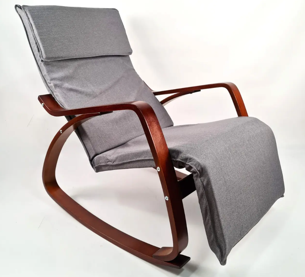 ᐉ Кресло качалка Avko ARC001 дерево 97х67х70 см Walnut gray (44000001 ...