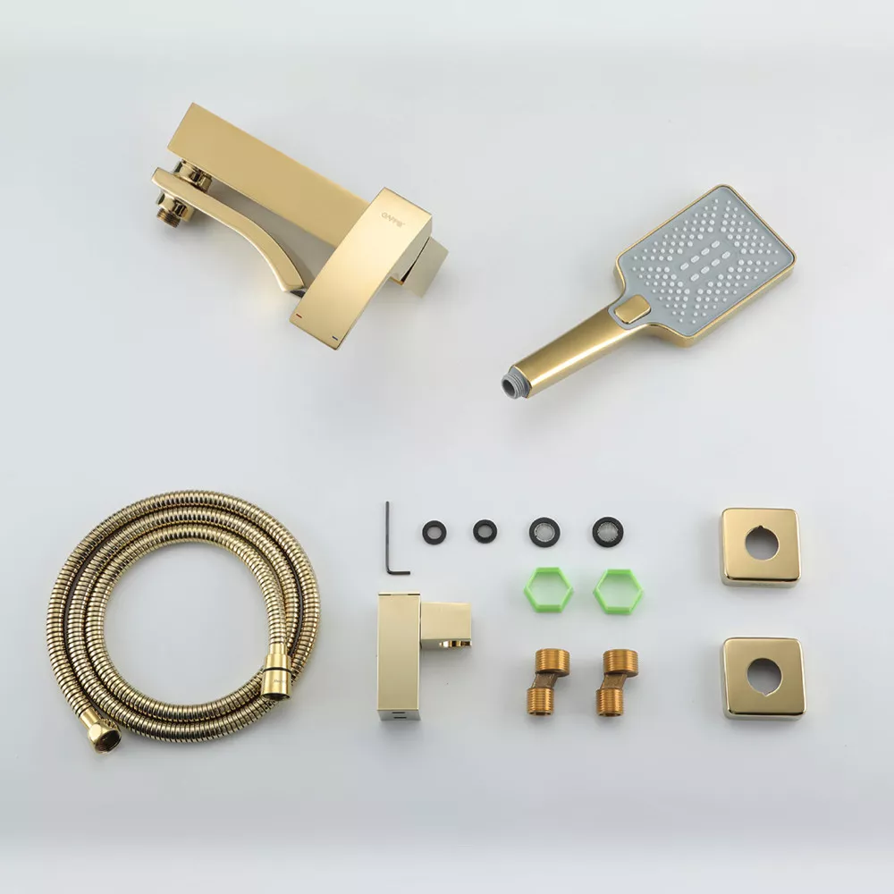 ᐉ Змішувач для ванни Gappo G3207-3 Золотий • Краща ціна в Києві, Україні • Купити в Епіцентр