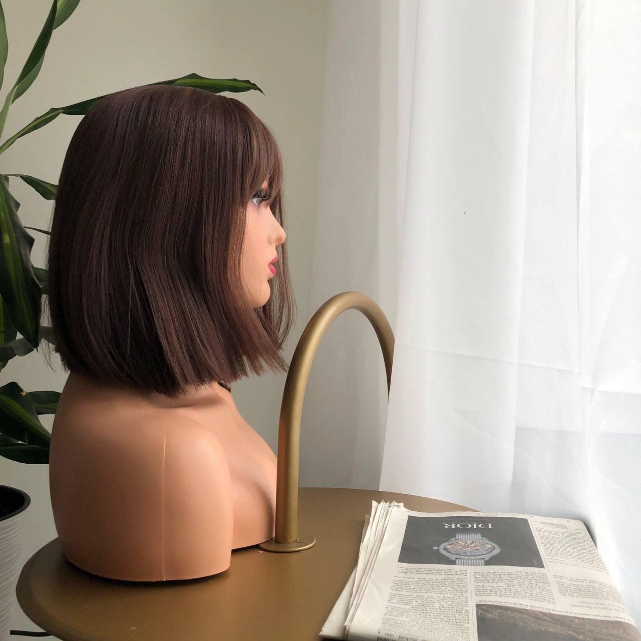 ᐉ Парик KITTO HAIR каре с челкой Каштановый (9905) • Купить в Киеве, Украине • Лучшая цена в ...