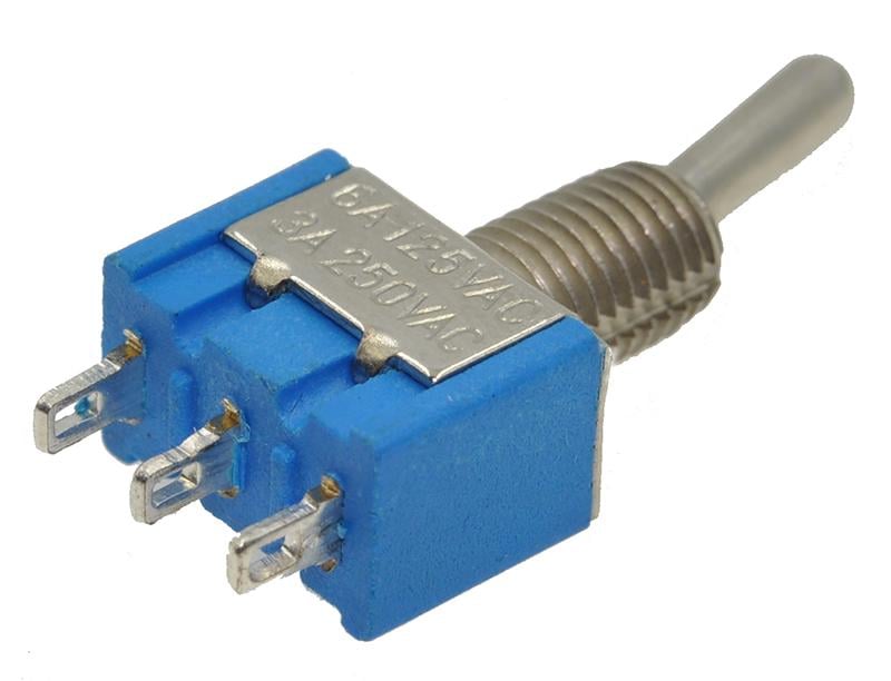 ᐉ Тумблер MTS-102 ON-ON 3 pin 6A 250VAC Daier