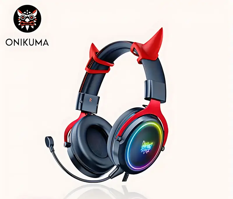 ᐉ Наушники игровые Onikuma X10 с рожками чертеня (2709764416) • Купить ...