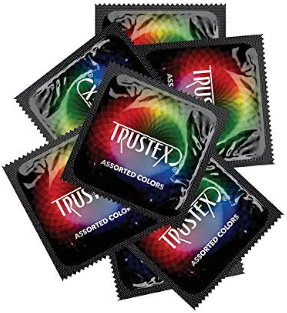 ᐉ Презервативи Trustex Assorted Colors зі змазкою Різнокольоровий ...