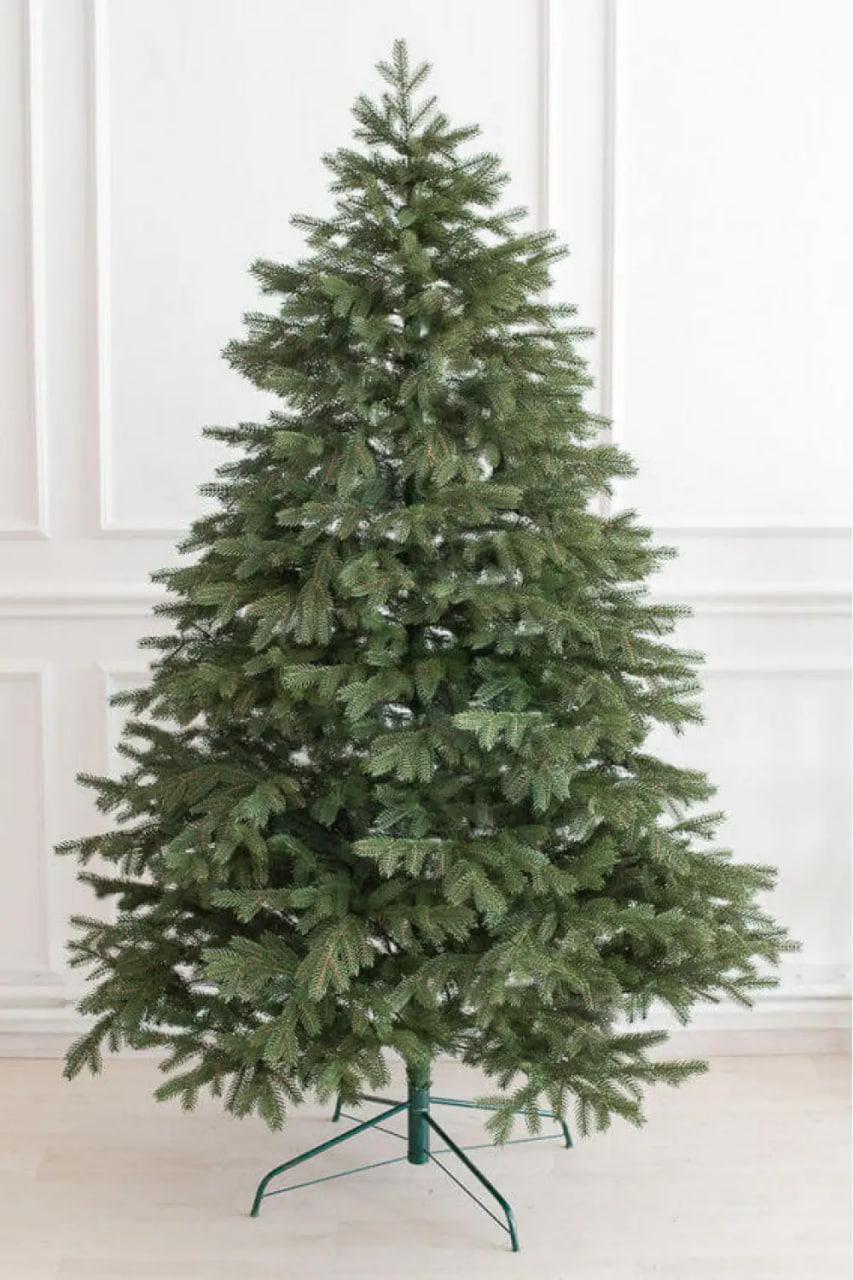 ᐉ Штучна ялинка лита Bucovina з металевою підставкою 1 5 м Зелений