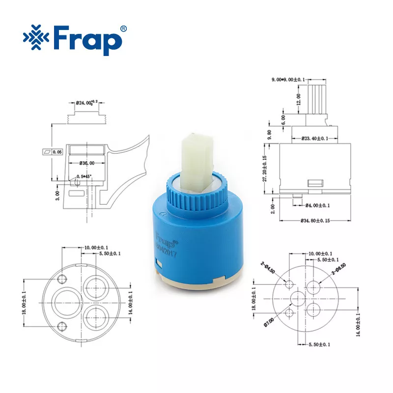 ᐉ Картридж Frap F51-3 пластиковий шток 35 мм (SQ-1033805) • Краща ціна ...
