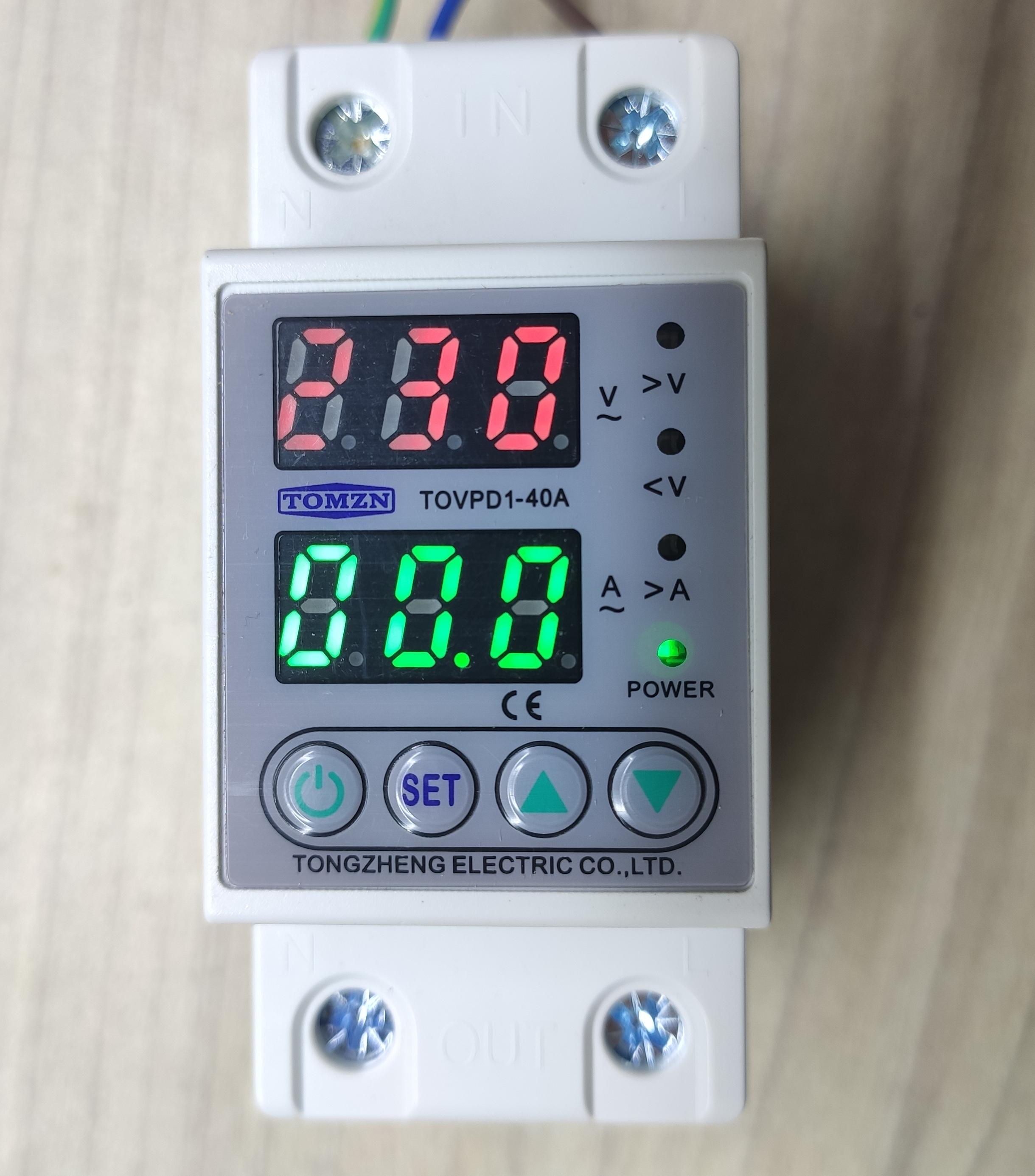 ᐉ Автомат захисту від перепадів напруги TOMZN TOVP1-40-EC 220V 40A ...