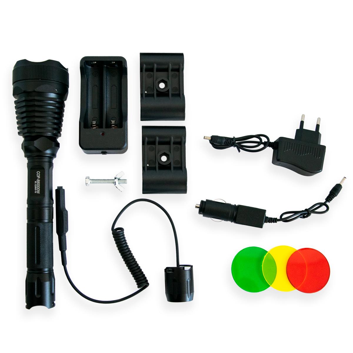 ᐉ Світлодіодний ліхтар X-Balog BL-Q2800-T6 Чорний (1001171-Black ...