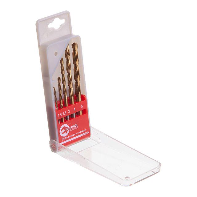 ᐉ Набор сверл по металлу Intertool SD-0005 HSS 5 шт. (12498046) • Купить в Киеве, Украине ...