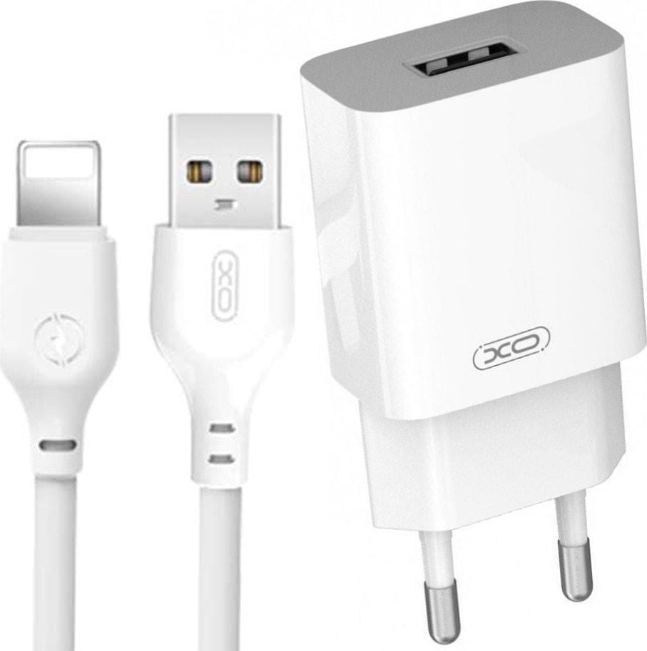 ᐉ Пристрій зарядний Xo L99 USB/2,4A кабель Lightning White (36703) • Краща ціна в Києві, Україні ...