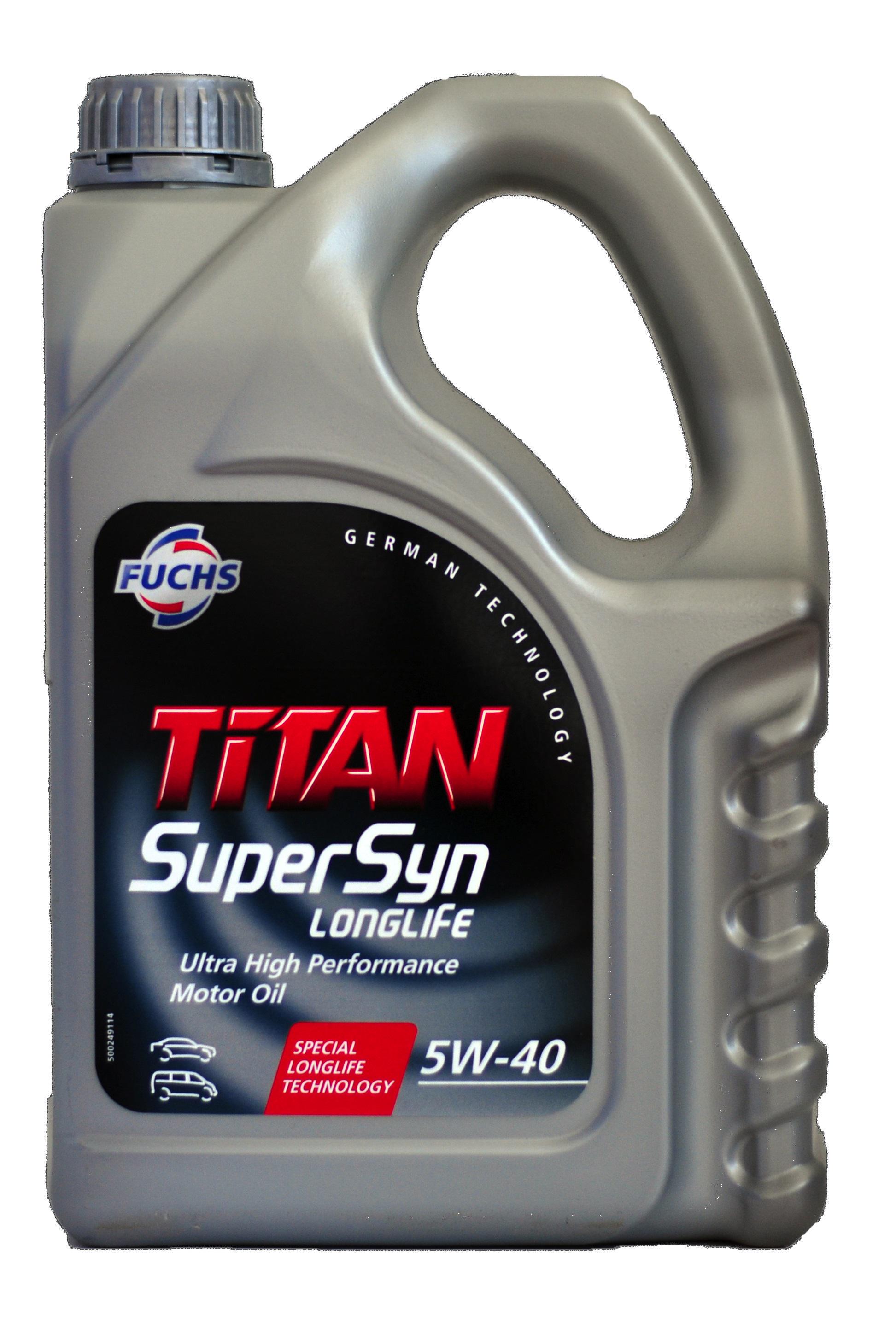 ᐉ Масло моторное Fuchs Titan SuperSyn Longlife 5W-40 5л (483)