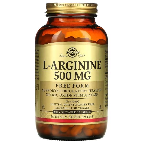 ᐉ Аргінін Solgar L-Arginine Free Form 500 mg 250 Veg капс. (000026106 ...