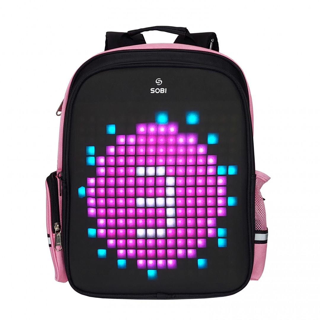 ᐉ Рюкзак Sobi Pixel Kids SB9701 з LED екраном Pink • Краща ціна в Києві ...