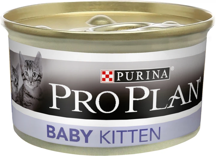 ᐉ Корм вологий для кошенят Purina Pro Plan Baby Kitten мус з куркою 85 ...
