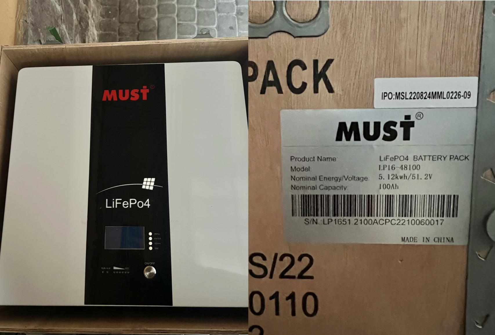 ᐉ Аккумулятор Must LP16-48100 LiFePO4 Battery настенный 5 Kwh (51 ...