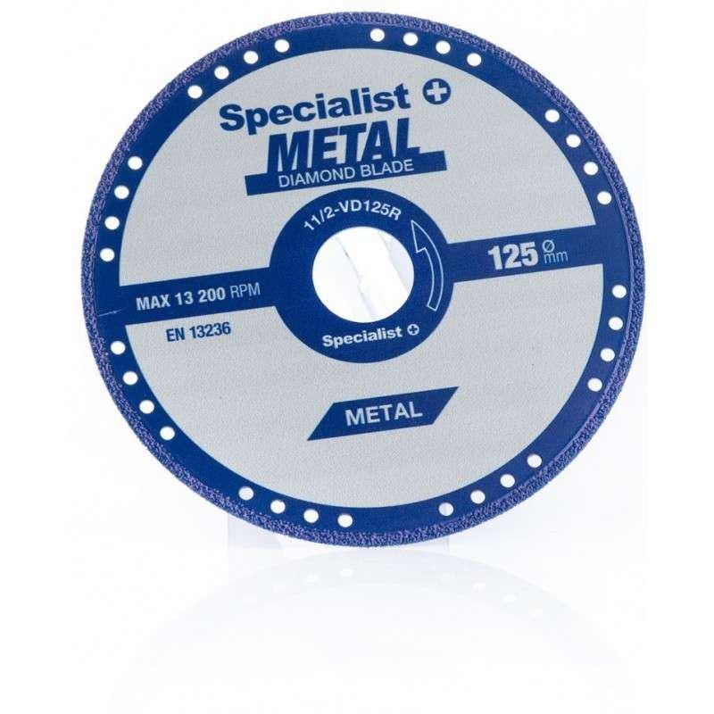 Диск алмазний по металу Specialist+ Metal 125x22 мм (11/2-VD125R ...