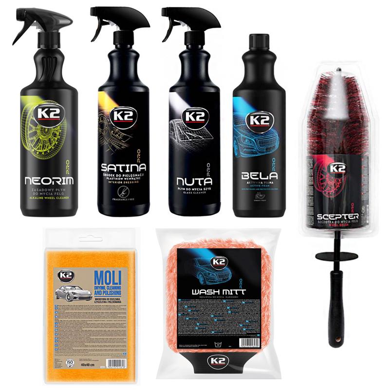 ᐉ Набор по уходу за авто профессиональный K2 Мини 7 ед. (na_174) • Купить в Киеве, Украине ...
