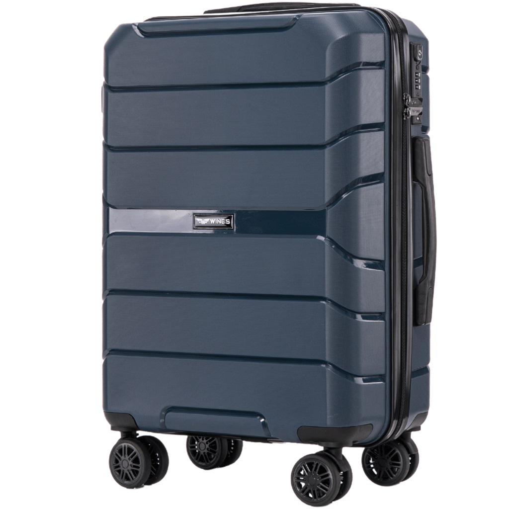 ᐉ Чемодан полипропиленовый Wings PP06 малый Темно-синий (Wp00508 ...
