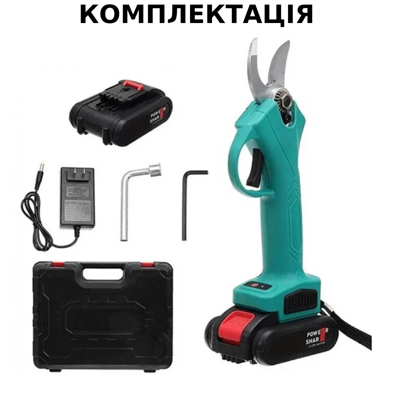 ᐉ Секатор акумуляторний Domotec 68V з 2 АКБ в кейсі (68068) • Краща ...