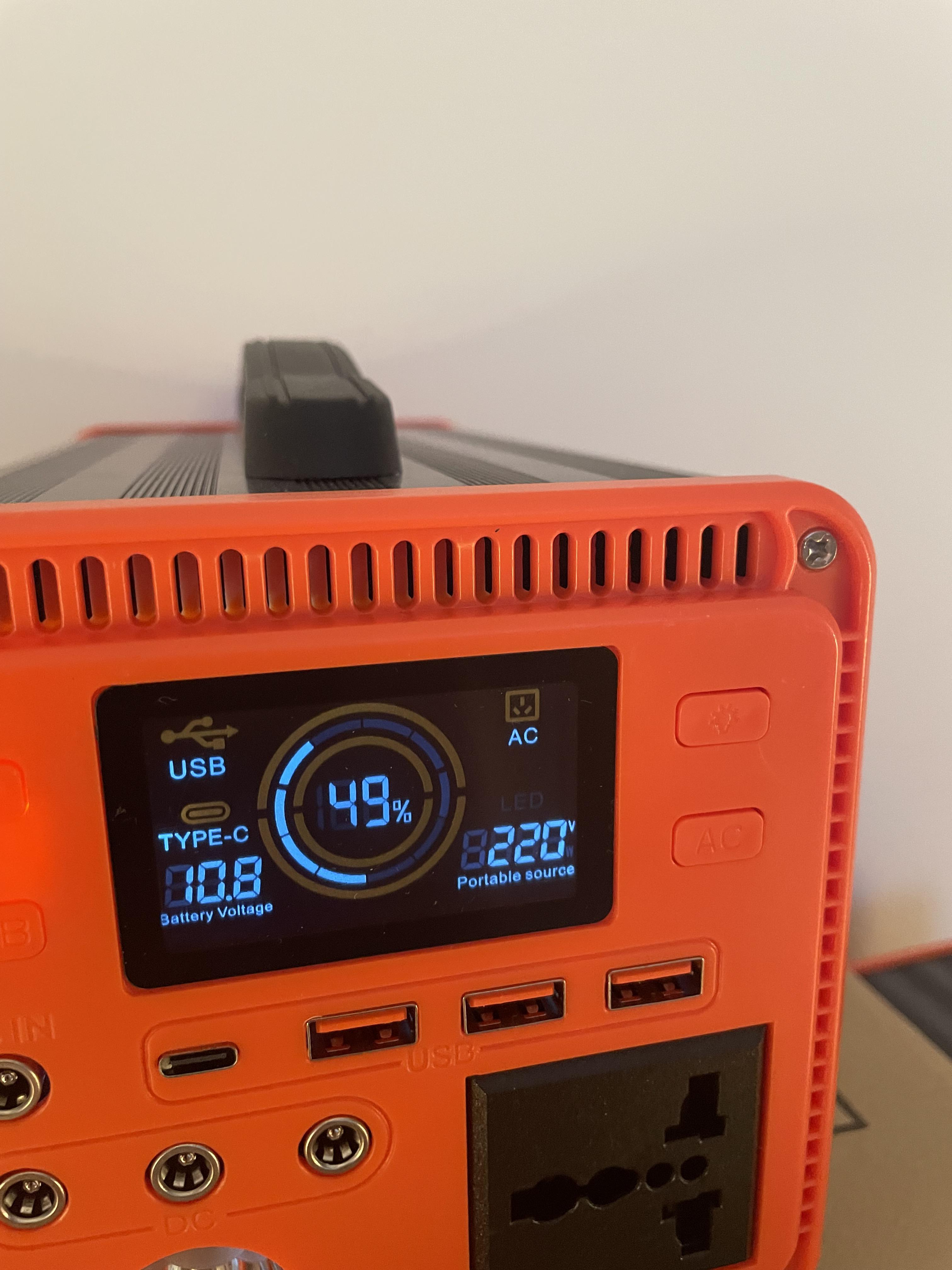 ᐉ Зарядная станция 100Wh 300W чистая синусоида Type-C с фонарем (ES02-M ...