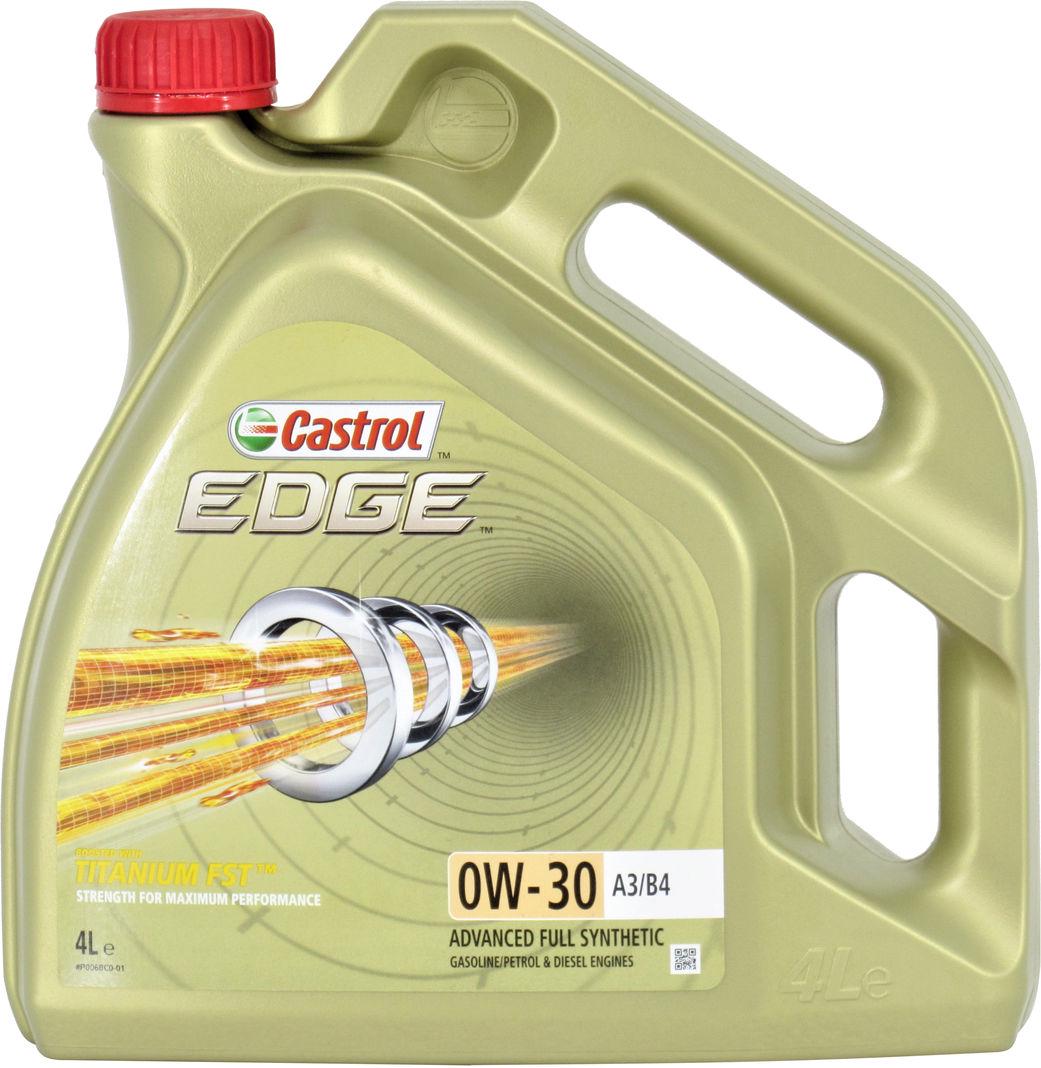 ᐉ Моторне мастило бензин дизель Castrol Edge 0w 30 A3 B4 4 л 15334c • Краща ціна в Києві