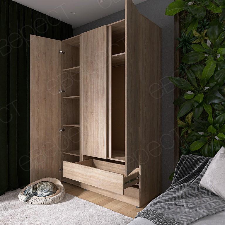 ᐉ Шафа Everest ШЛ 3 Лайт Everest ЛДСП Дуб сонома • Краща ціна в Києві Україні • Купити в Епіцентр