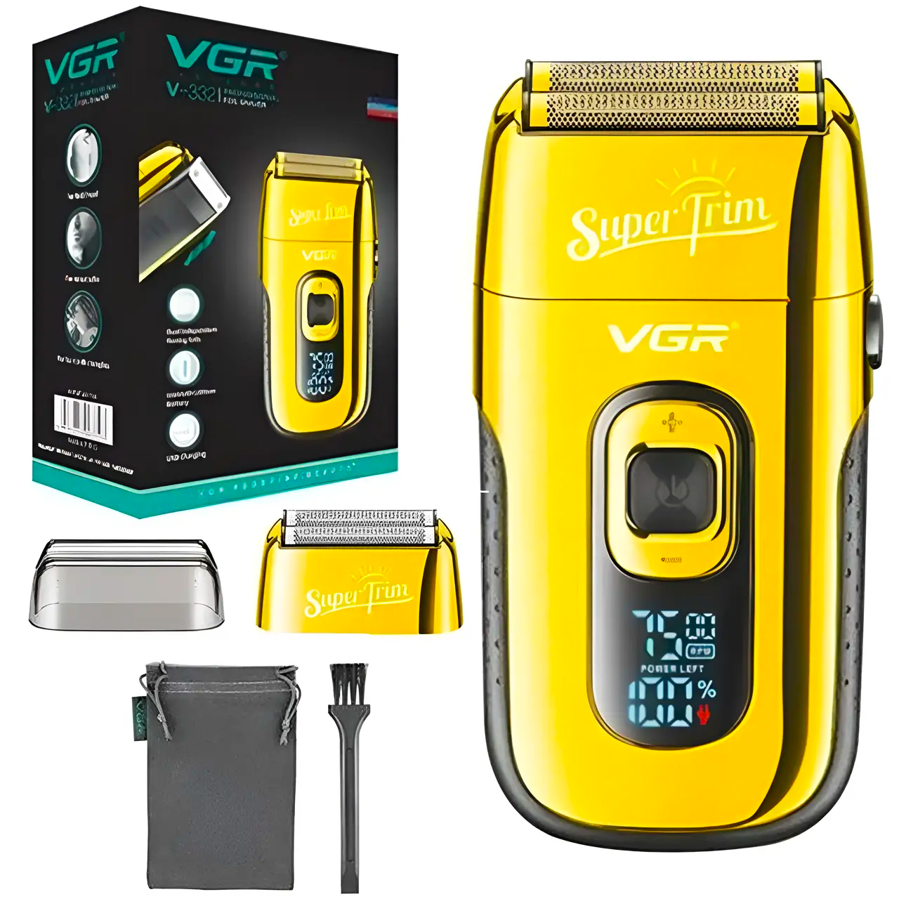 ᐉ Електробритва акумуляторна VGR Super Trim V-332 USB дисплей (25636207) • Краща ціна в Києві ...