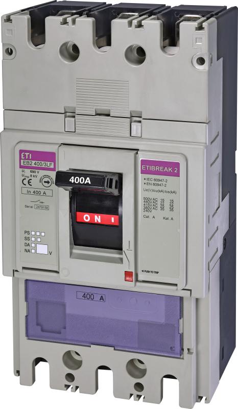 ᐉ Автоматический выключатель ETI EB2 400/3LF 3Р 400А 25кА (4671105 ...