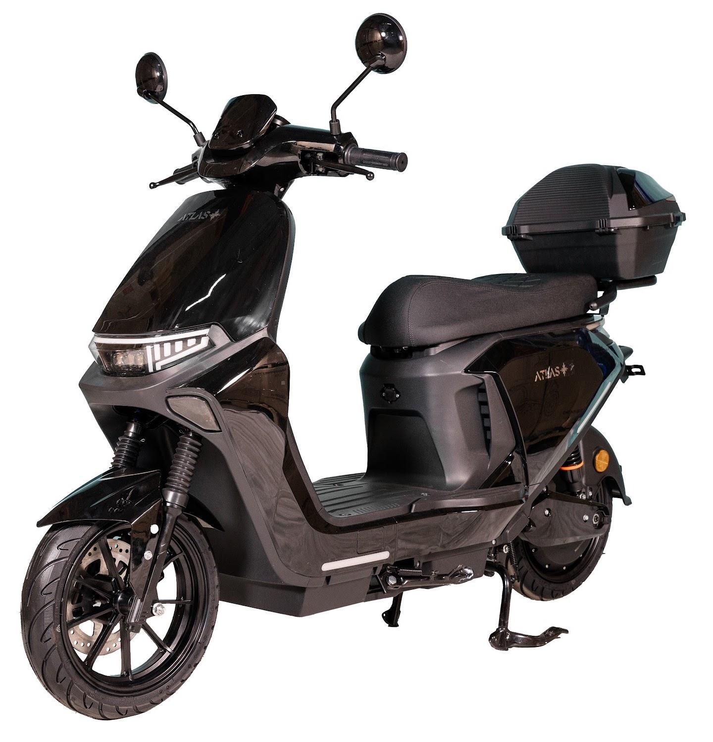 ᐉ Електроскутер ATLAS Shark-2 Box 2000W 72V 20 Ah Black (3165) • Краща ...