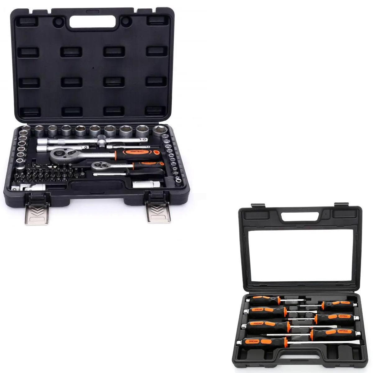 ᐉ Набір інструментів Kraftanddele 72 шт з ударними викрутками Crv Ph Sl 7 шт Kd10833 Kd10899