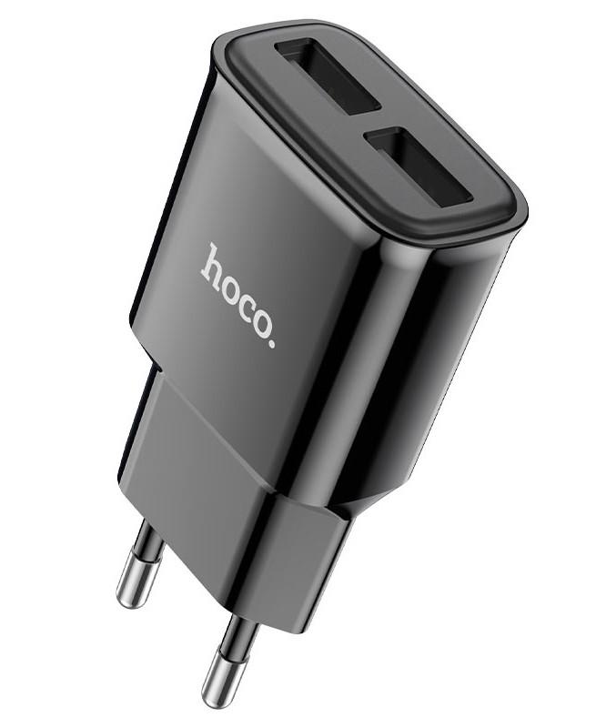 ᐉ Зарядное устройство для телефона Hoco C88A Star 2хUSB 2.4 А Черный ...