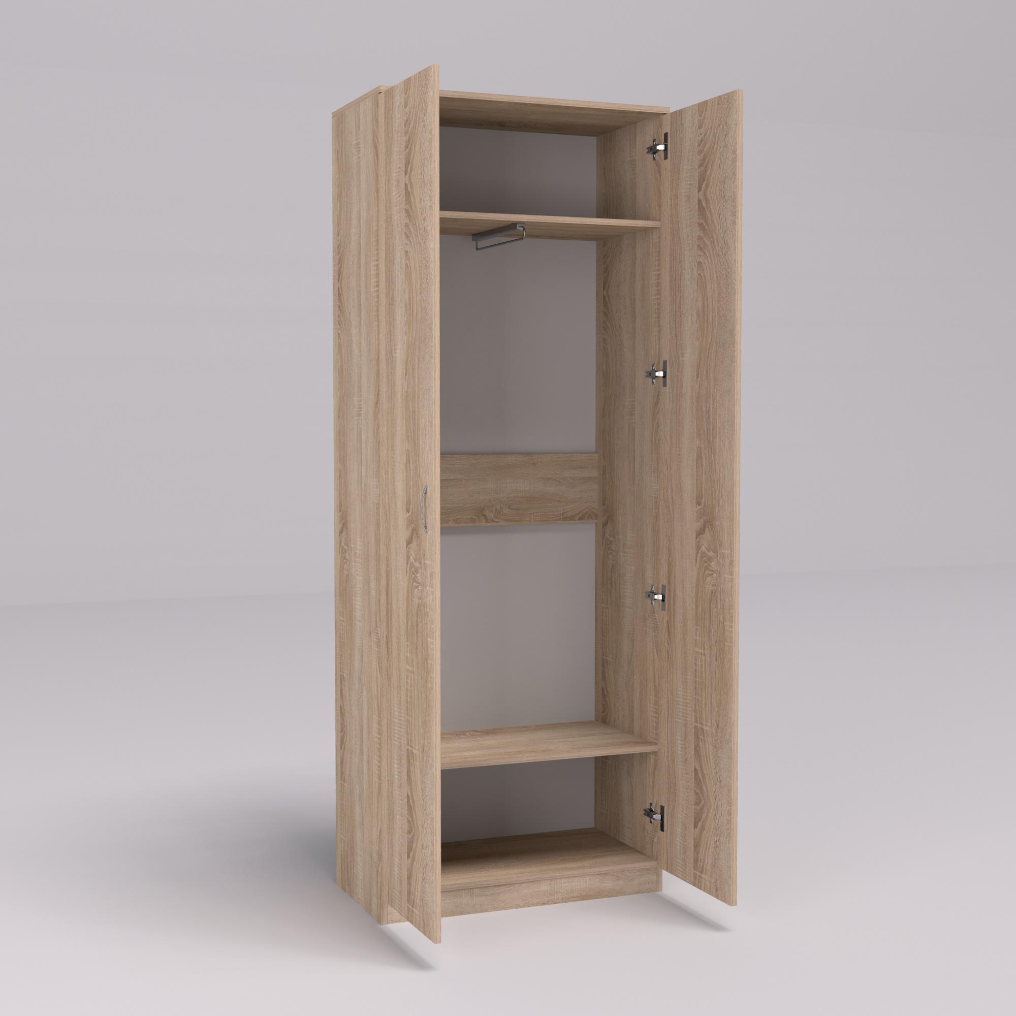 ᐉ Шафа для одягу ОШ 2 800х420х2100 мм Дуб Сонома 12787 • Краща ціна в Києві Україні • Купити