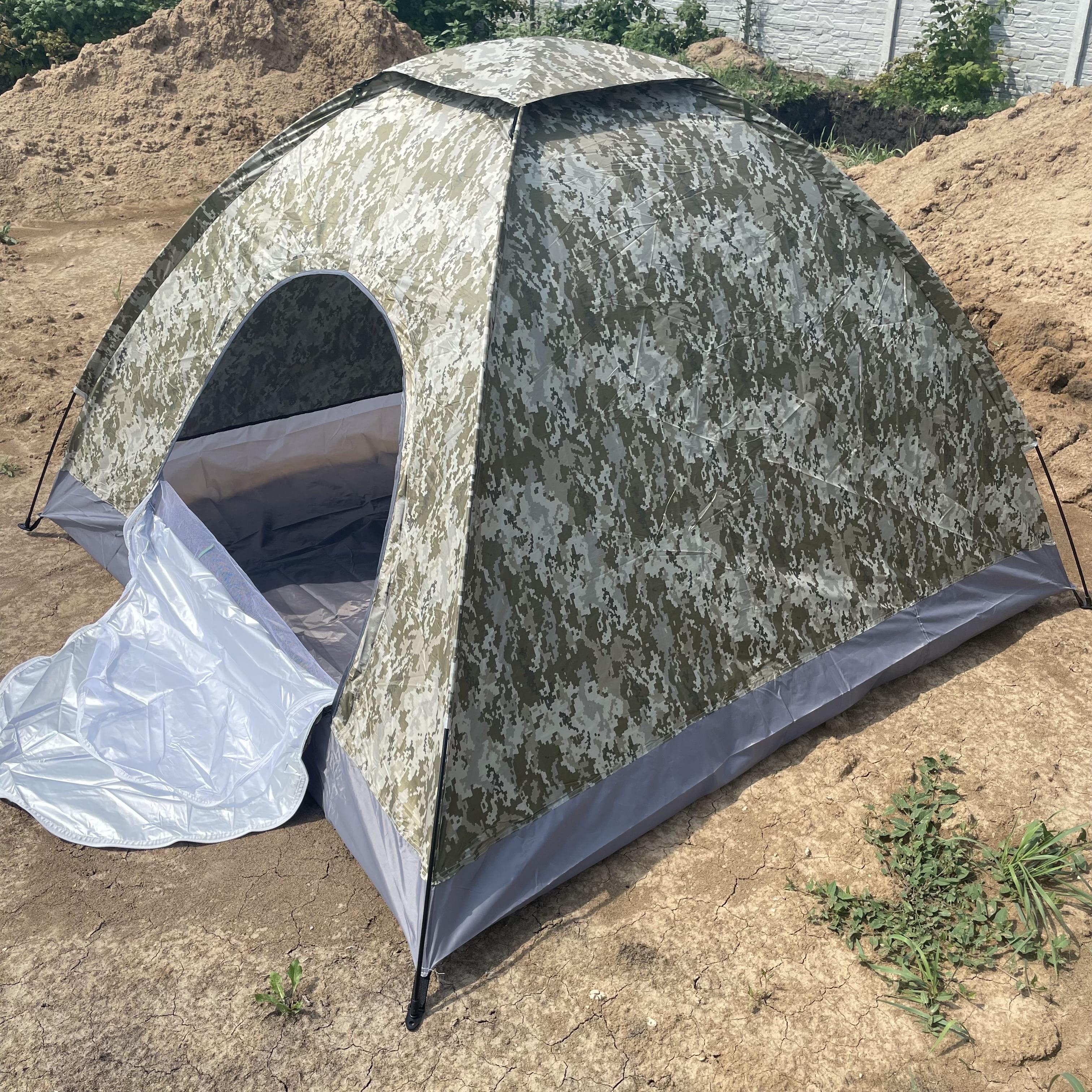 ᐉ Намет туристичний шестимісний 2х2 5х1 5 м Камуфляжний 11909159 • Краща ціна в Києві Україні