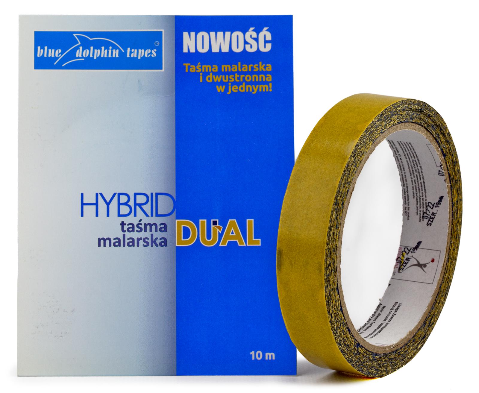 ᐉ Малярный скотч двухсторонний Blue Dolphin Hybrid Dual 19 мм х 10 м 14 ...