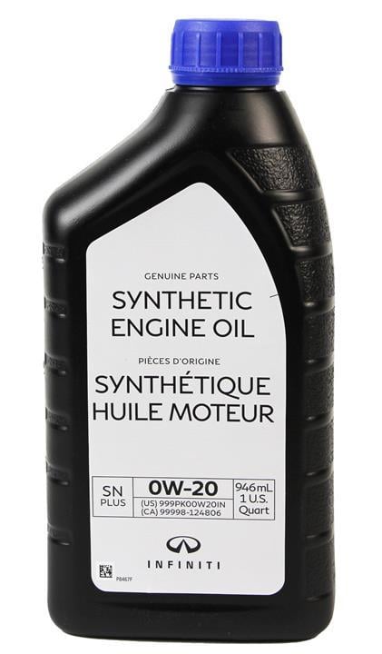 ᐉ Моторное масло Infiniti Motor Oil 0W-20 0,95 л (211)