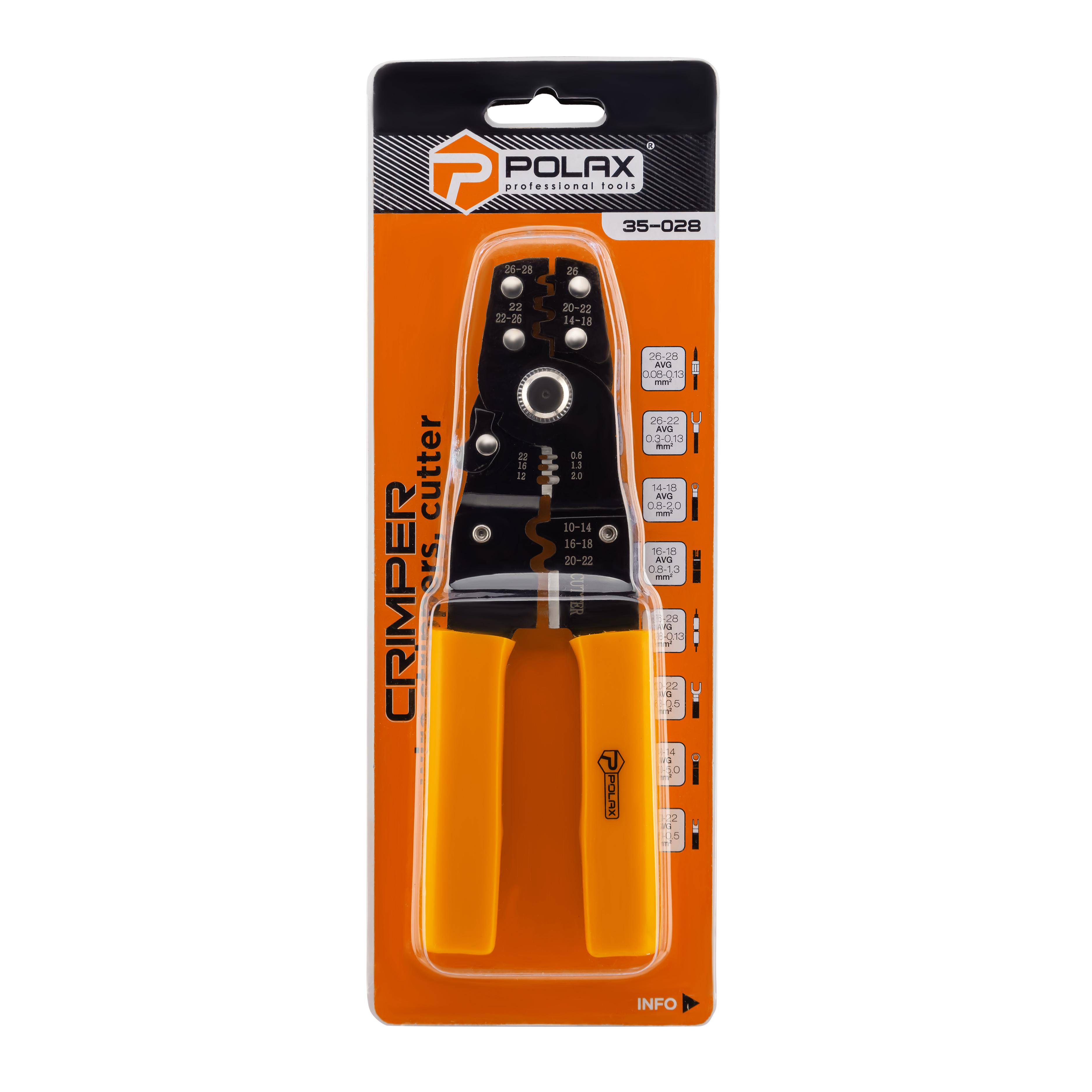 ᐉ Кліщі для опресування клем Polax (35-028) • Краща ціна в Києві, Україні • Купити в Епіцентр