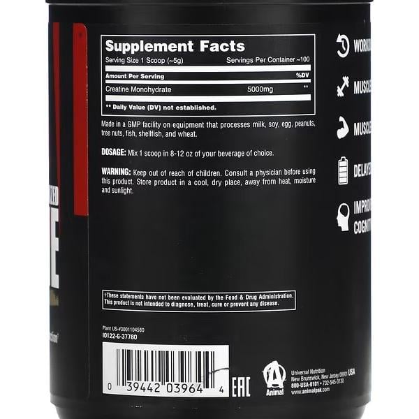 ᐉ Креатин моногідрат Universal Nutrition Animal Micronized Creatine ...